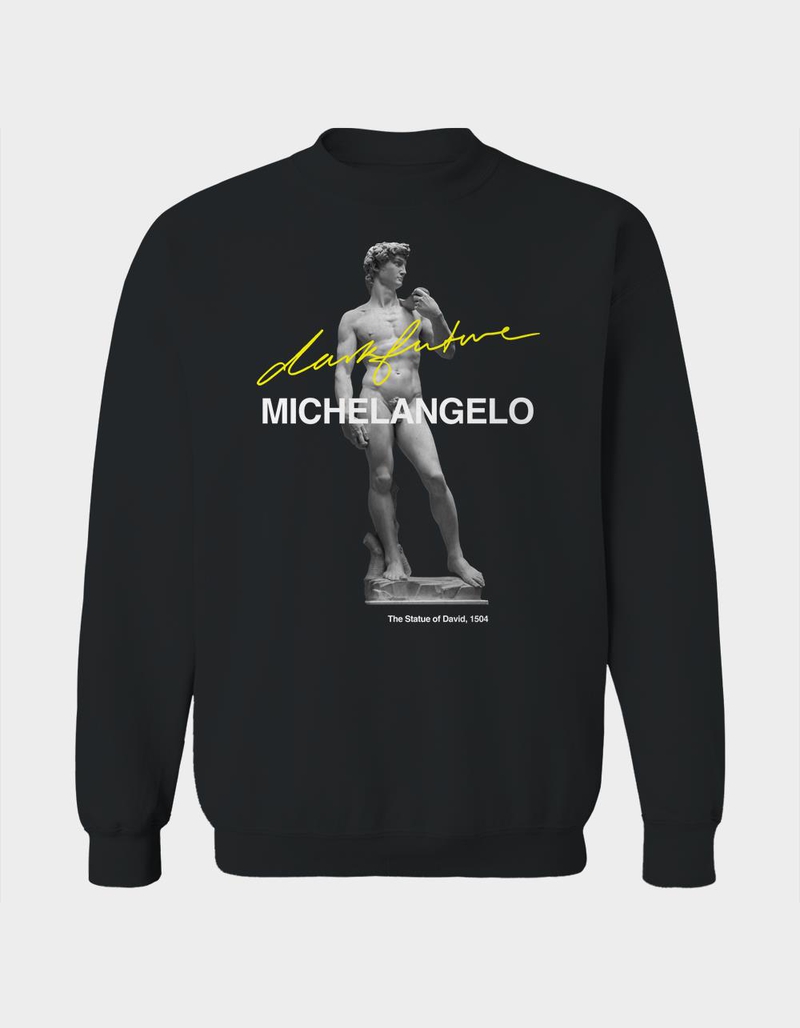 APOH Michelangelo Dark Future Unisex Crewneck Sweatshirt - BLACK | Tillys