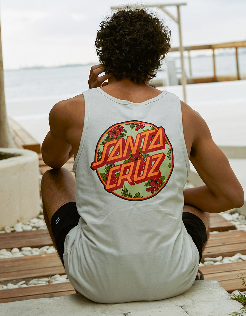 SANTA CRUZ On Vacation Mens Tank Top - NATURAL | Tillys