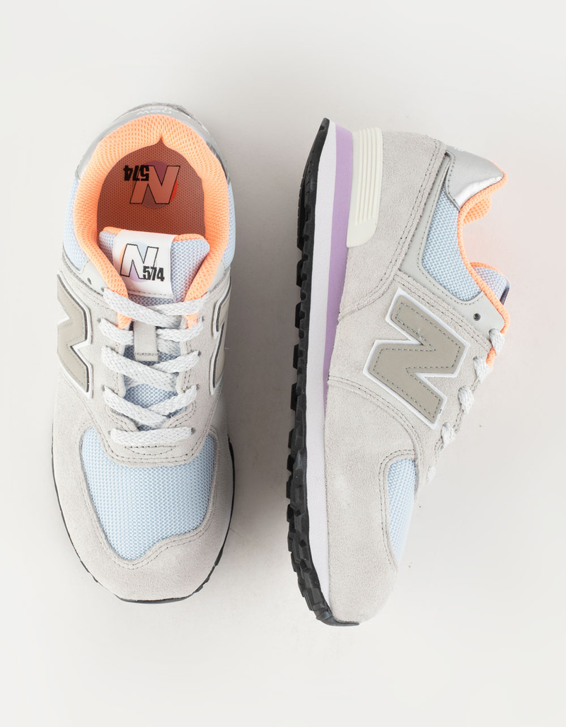 NEW BALANCE 574 Girls Shoes - GRAY COMBO | Tillys
