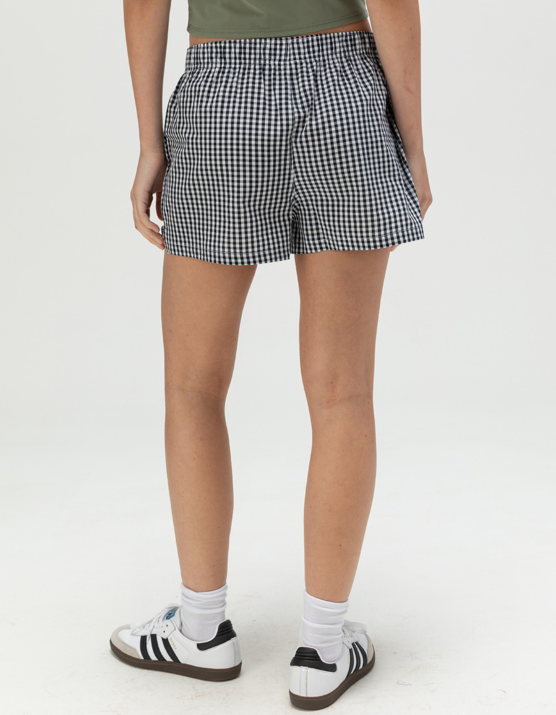 BDG Urban Outfitters Gingham Womens Boxer Shorts - BLK/WHT - M | Tillys