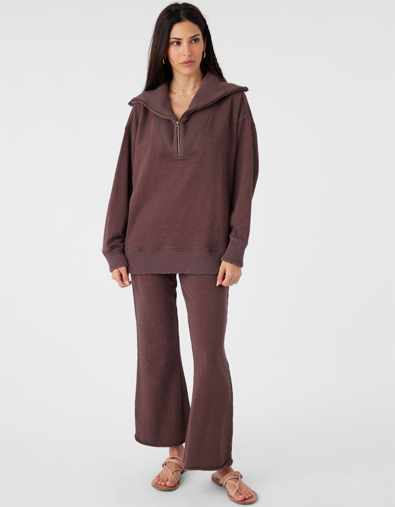 O'NEILL Karma French Terry Womens Half Zip Sweater - CHOCOLATE | Tillys