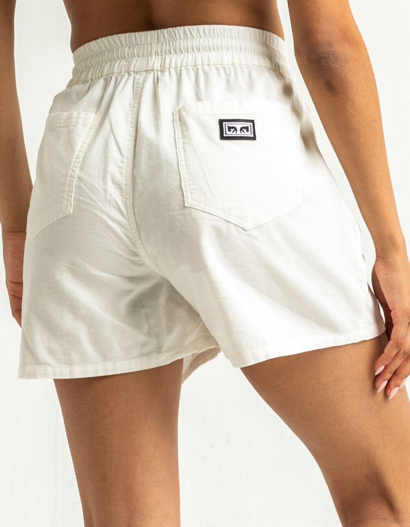 OBEY Maui Womens Corduroy Shorts - WHITE | Tillys