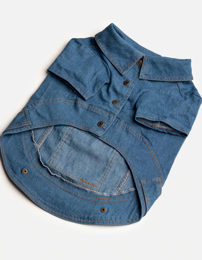 SILVER PAW Dusten Denim Dog Jacket - DENIM | Tillys