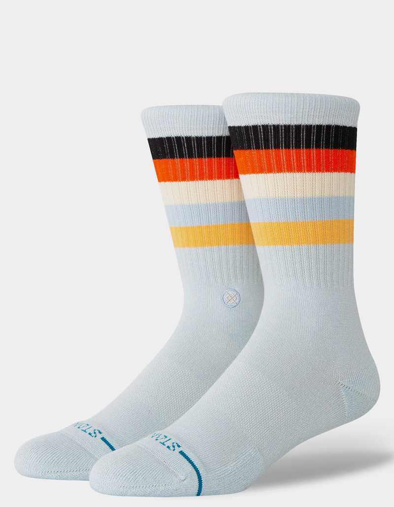 STANCE Maliboo Mens Crew Socks - LT BLUE/WHITE | Tillys