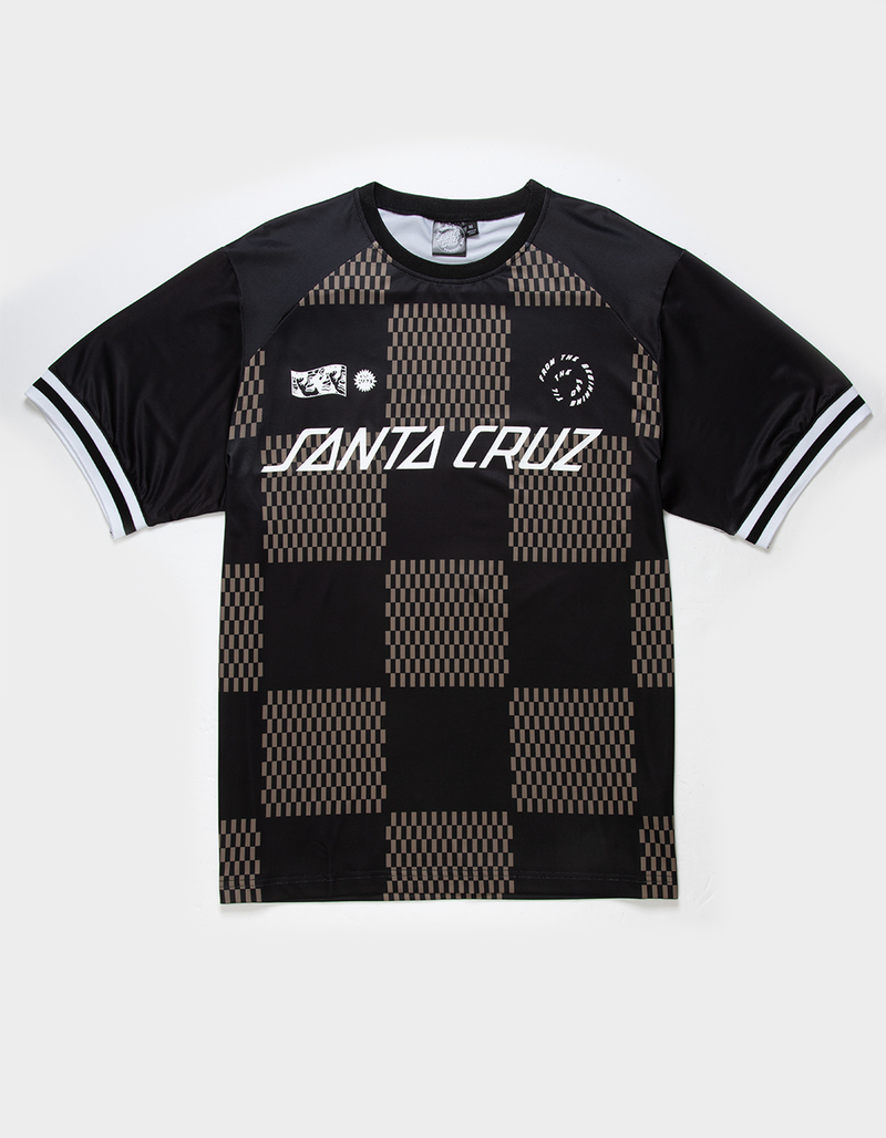 SANTA CRUZ Flag Stripe Mens Soccer Jersey - BLACK COMBO | Tillys