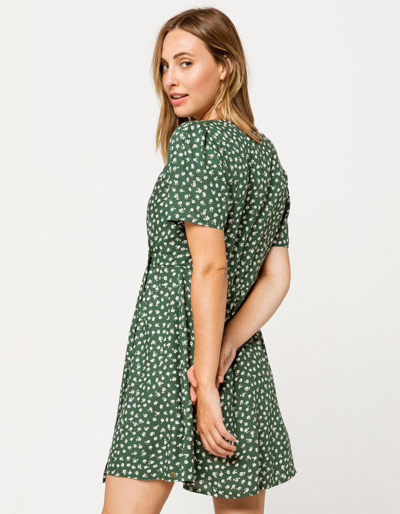 VOLCOM Wrapsicle Wrap Dress - GREEN - L | Tillys