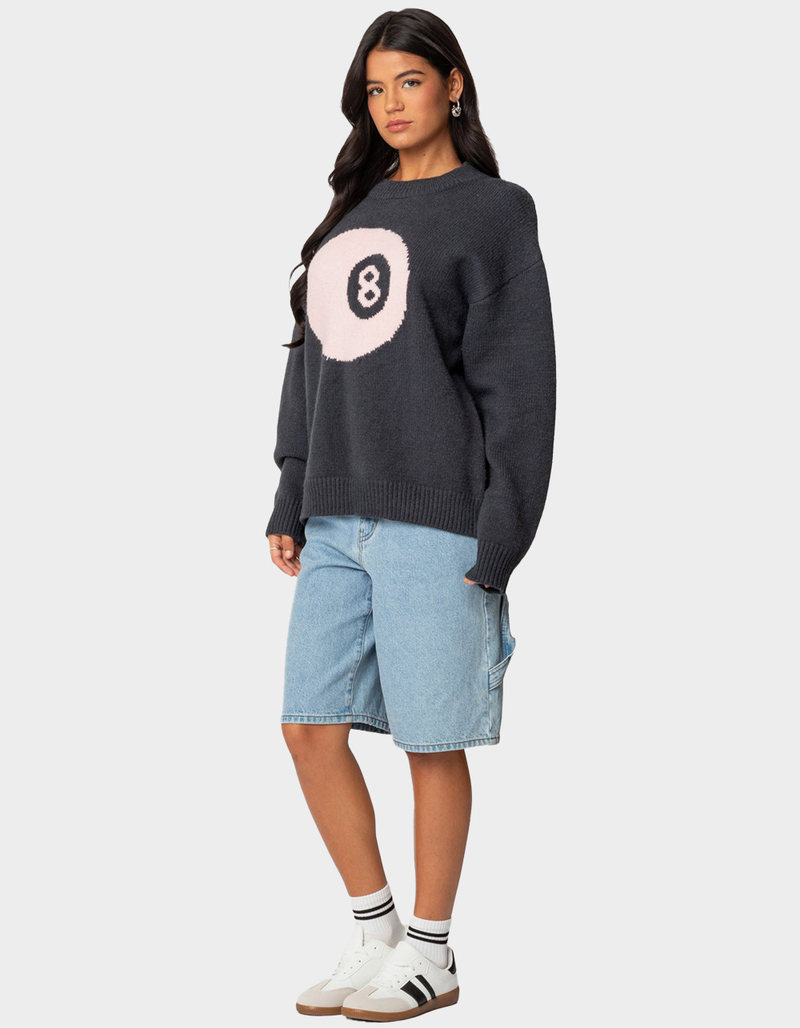 EDIKTED Magic 8 Oversized Chunky Knit Sweater - GRAY | Tillys