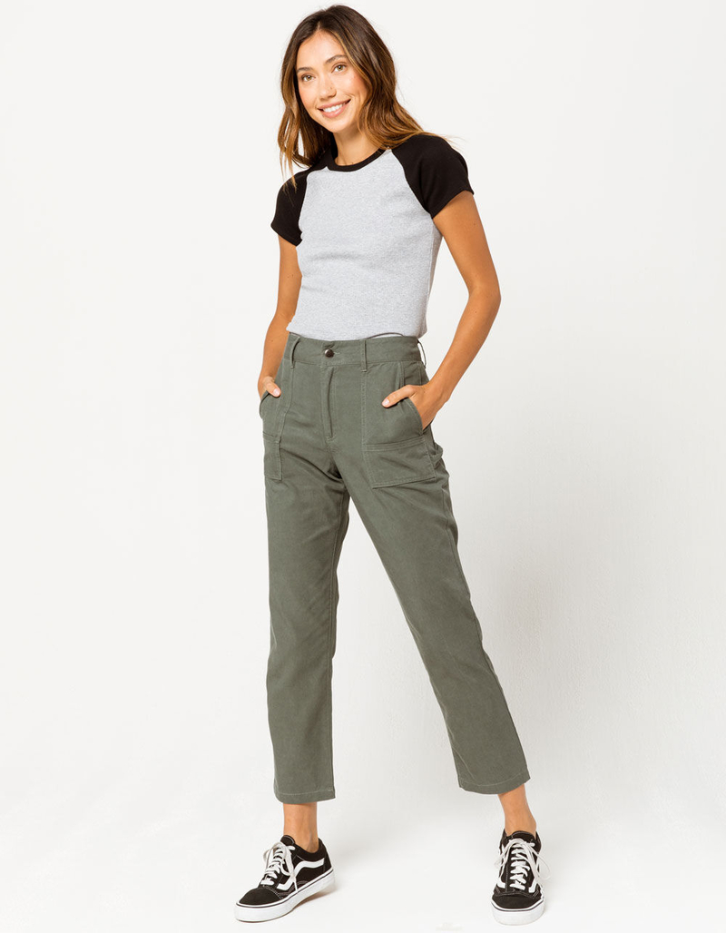 COCO & JAIMESON Olive Womens Utility Pants - OLIVE - XS | Tillys