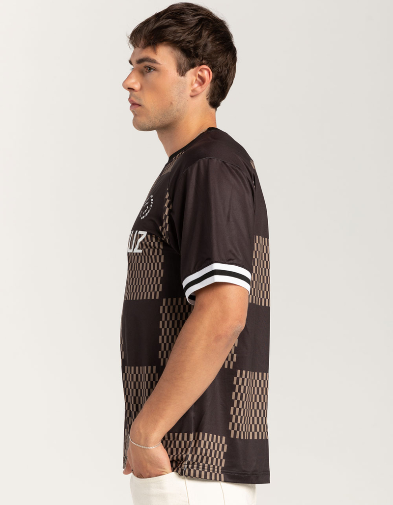 SANTA CRUZ Flag Stripe Mens Soccer Jersey - BLACK COMBO | Tillys