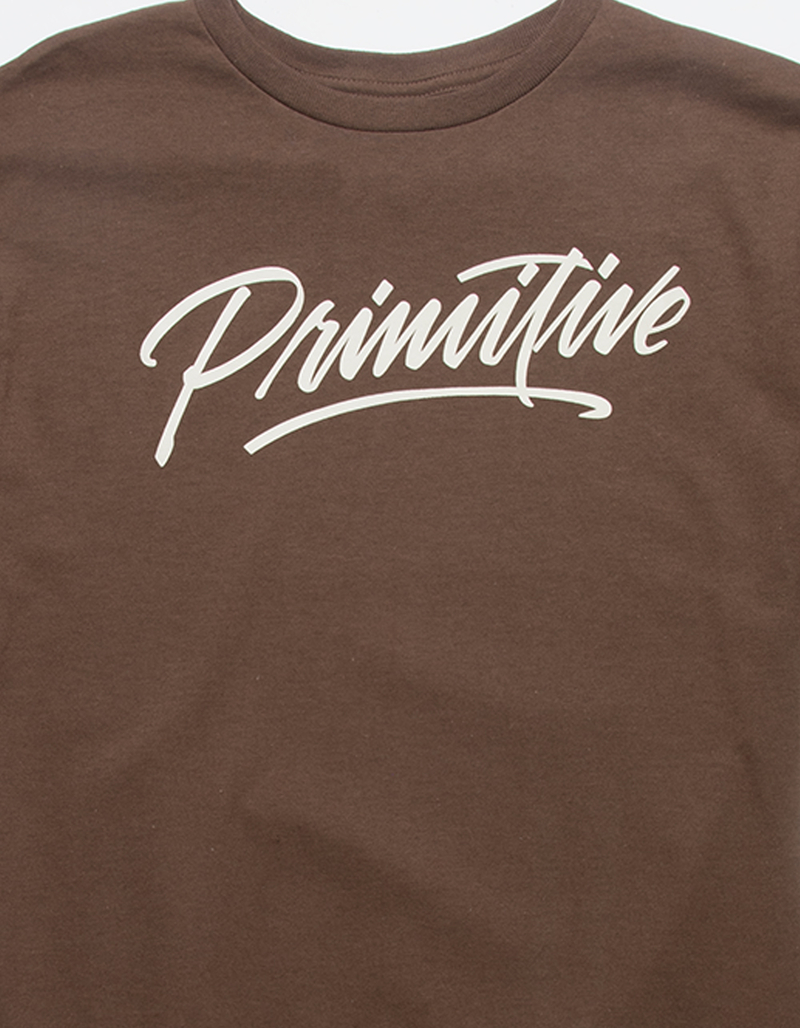 PRIMITIVE Pablo Script Mens Tee - CHOCOLATE | Tillys