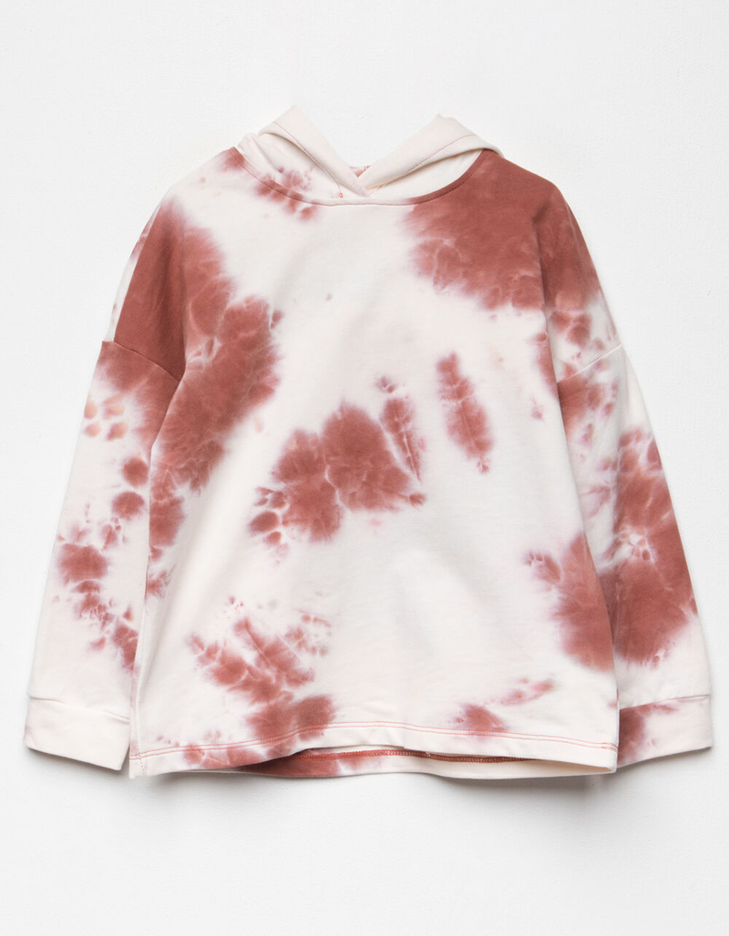 HAYDEN Tie Dye Girls Rust Lightweight Hoodie - RUST | Tillys