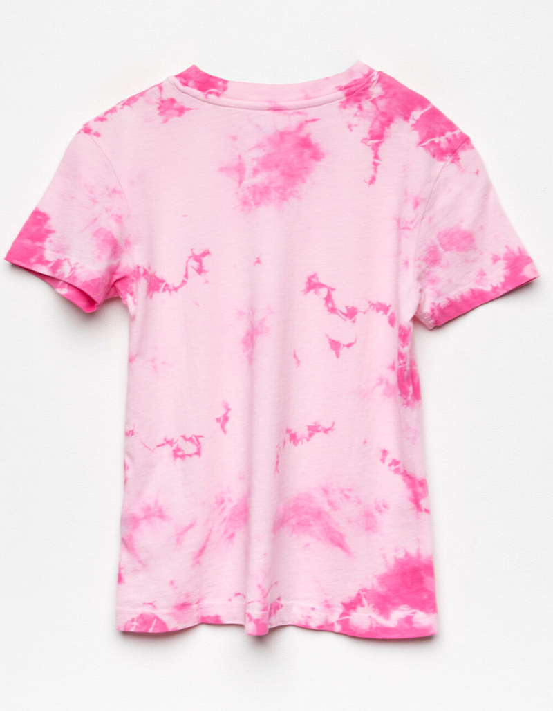 VANS Hypno Tie Dye Boxy Girls Tee - PINK COMBO | Tillys
