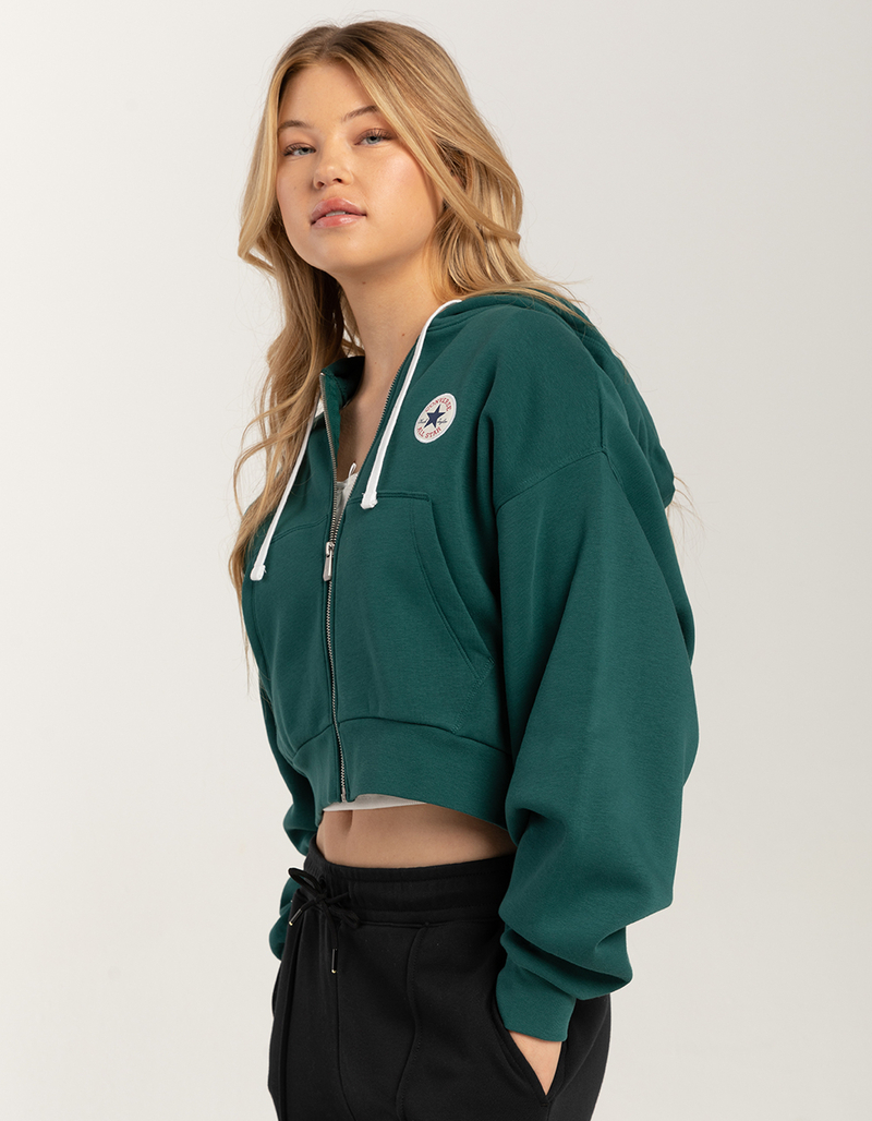 CONVERSE Retro Chuck Taylor All Star Womens Zip-Up Hoodie - GREEN - XXL ...