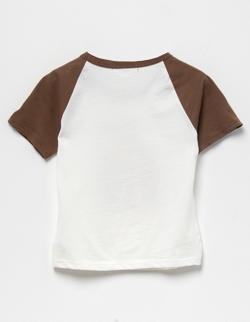 FULL TILT Outer Banks Girls Raglan Tee - Cream Combo | Tillys