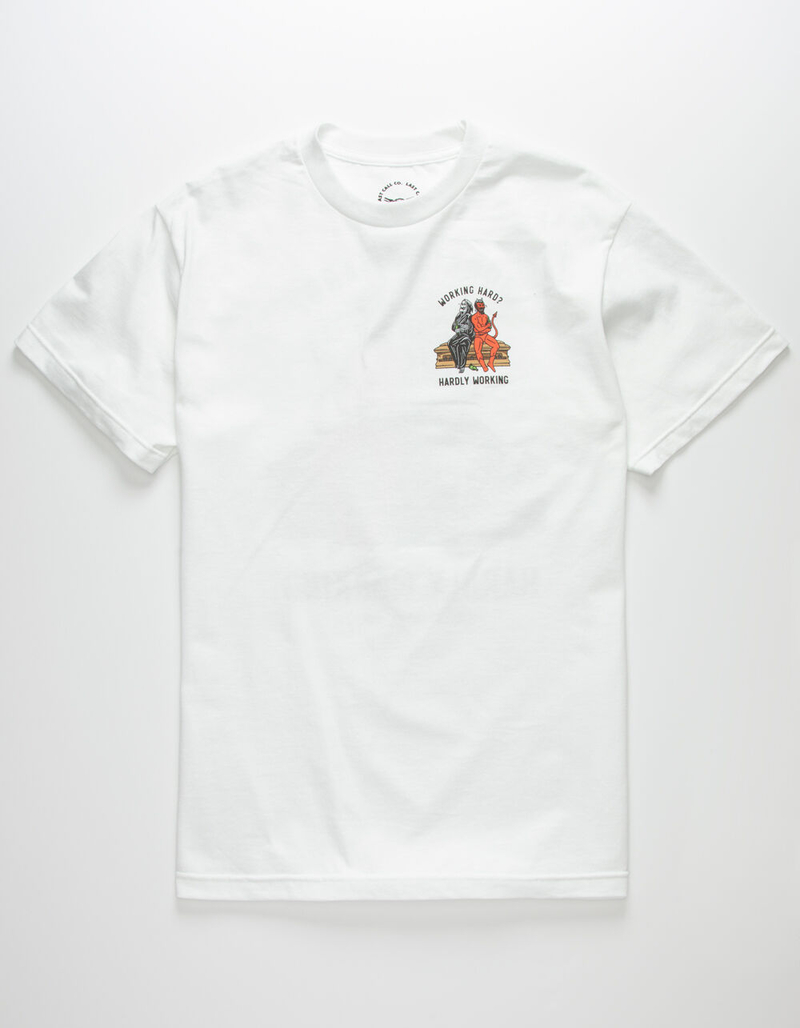 LAST CALL CO. Work Hard Mens T-Shirt - WHITE - S | Tillys