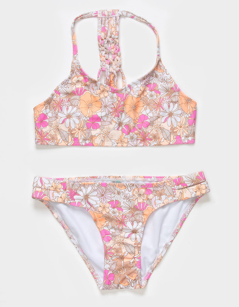 CORAL & REEF Emilia Girls Bralette Bikini Set - MULTI - 7 | Tillys