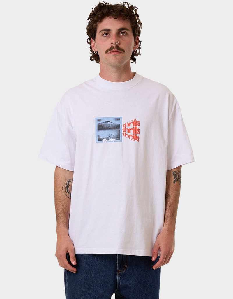 THRILLS Dream Reality Mens Boxy Oversized Tee - WHITE | Tillys