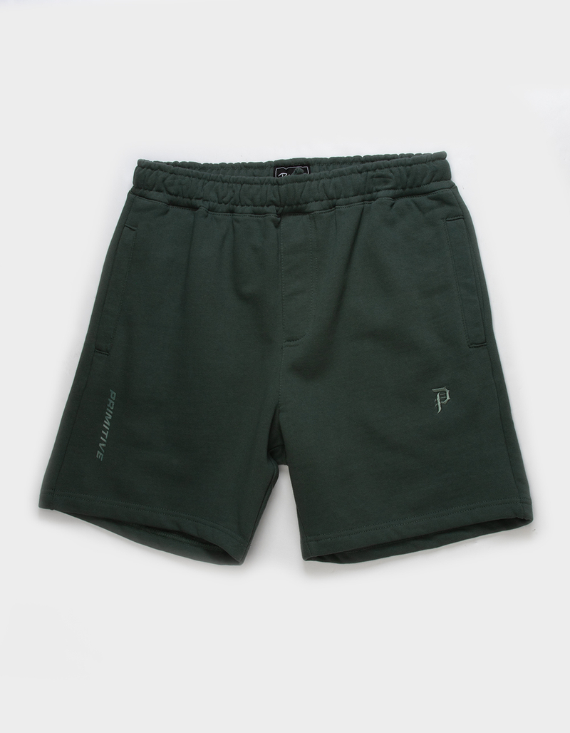 PRIMITIVE Euro Slant Mens Fleece Shorts - FOREST - L | Tillys