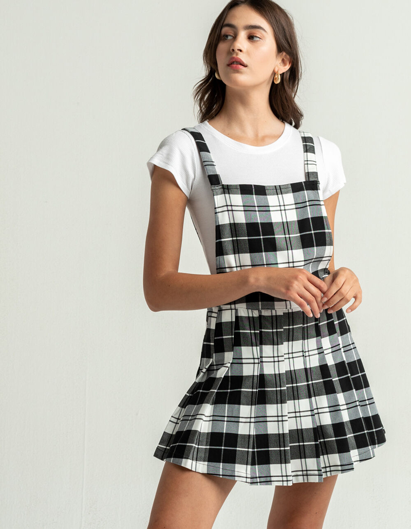 LOVE TREE Plaid Dress - BLACK/WHITE | Tillys