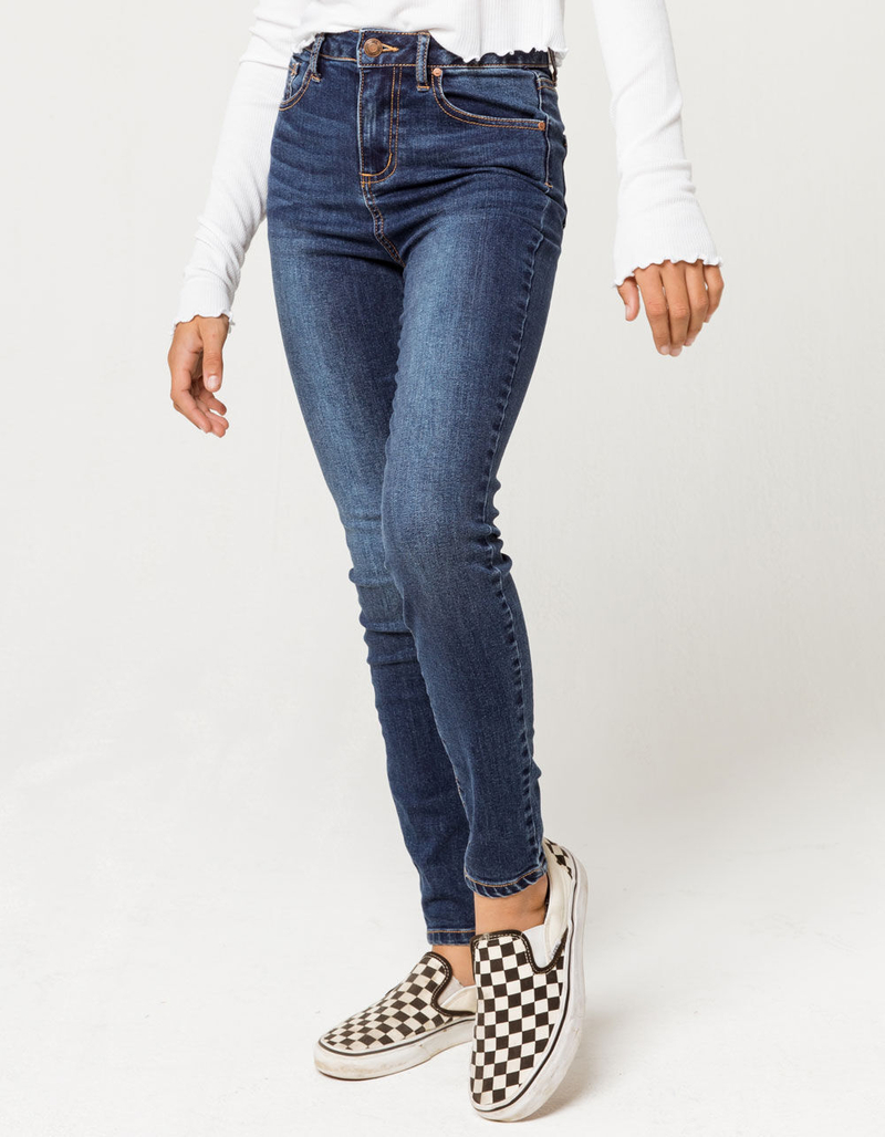 RSQ Super High Rise Girls Dark Wash Jeggings - DARK WASH - 14 | Tillys