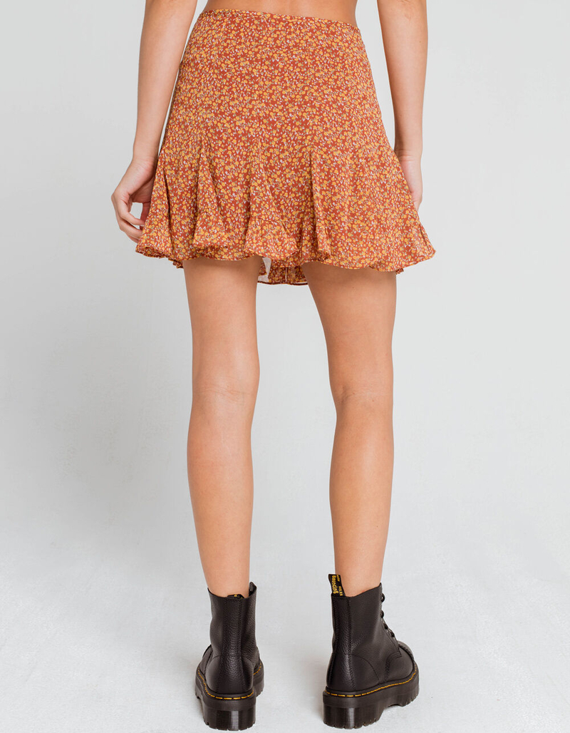 WEST OF MELROSE Ruffled Up Skort - BURNT RED - M | Tillys