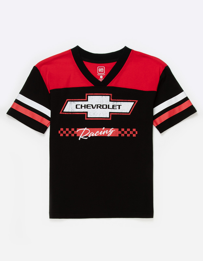 CHEVROLET Racing Jersey Girls Tee - BLACK COMBO | Tillys