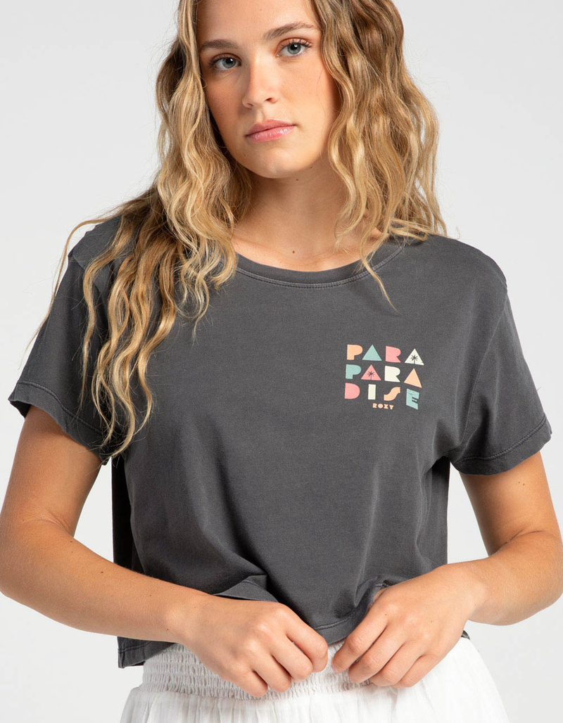 ROXY Paradise Womens Crop Tee - BLACK | Tillys
