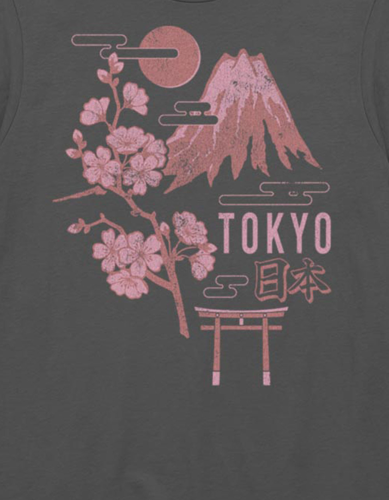 DESTINATION Tokyo Japan Cherry Blossom Unisex Tee - CHARCOAL | Tillys
