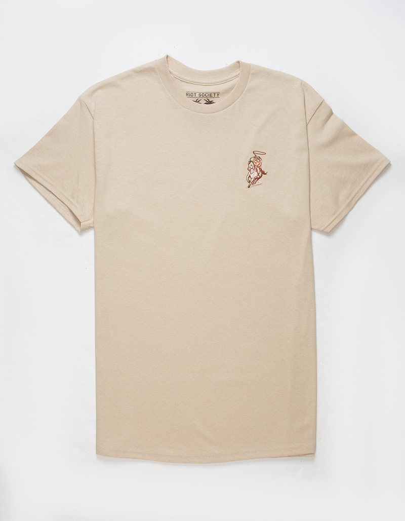 RIOT SOCIETY Cowboy Lasso Embroidered Mens Tee - SAND | Tillys
