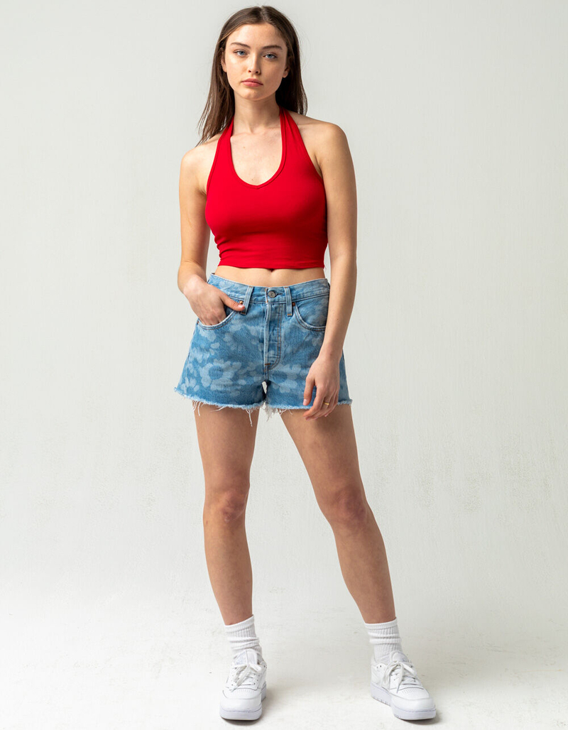 BOZZOLO Womens Red Halter Top - RED | Tillys