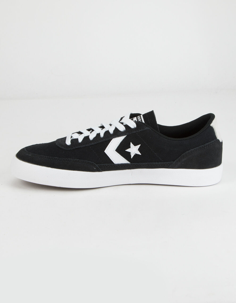 CONVERSE Suede And Leather Net Star Classic Black Shoes - BLACK/WHITE ...