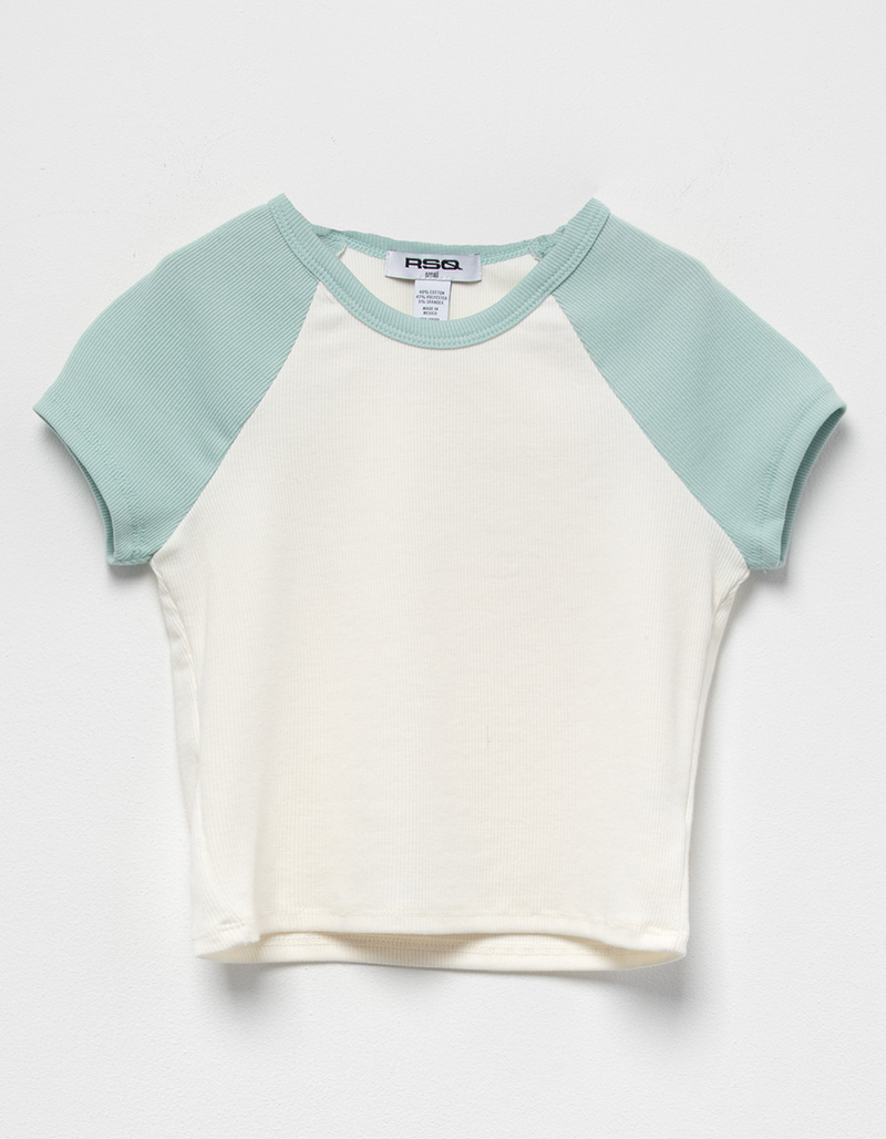 RSQ Girls Raglan Tee - MINT - XL | Tillys
