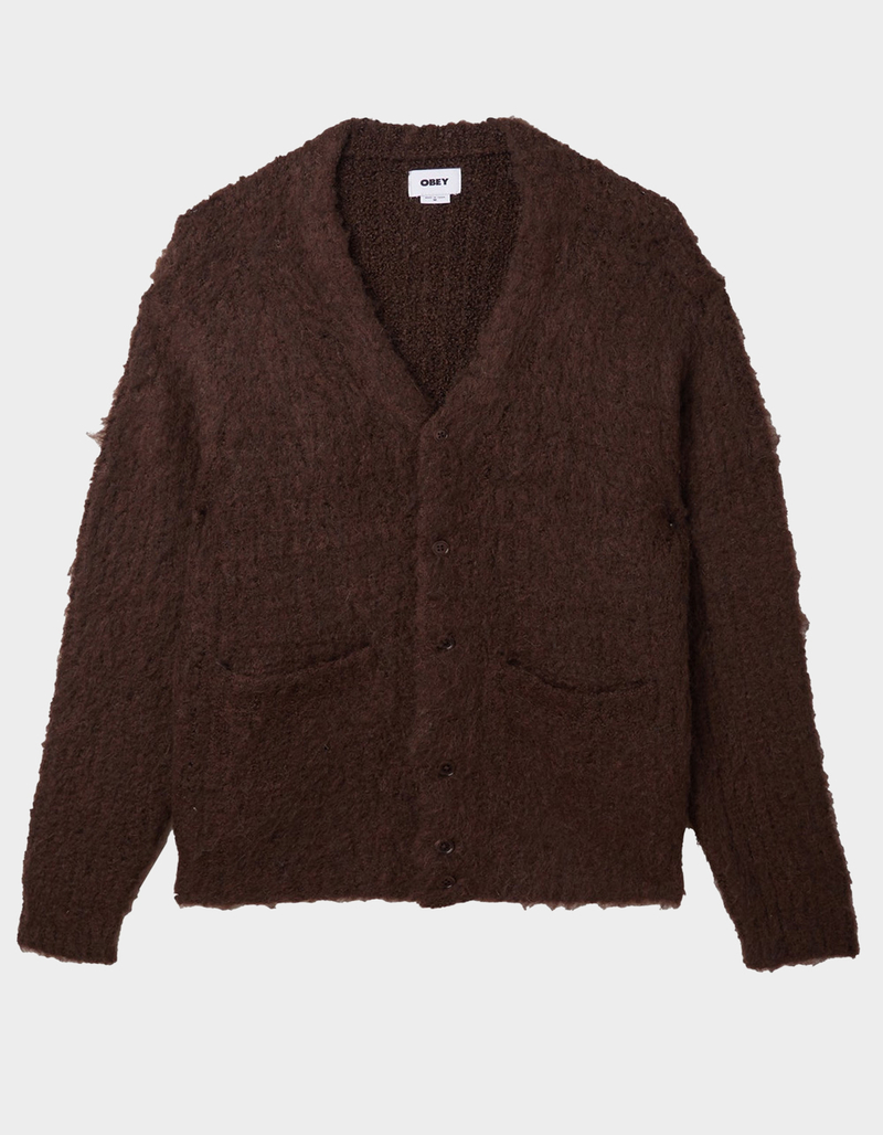 OBEY Patron Mens Cardigan - JAVA - XL | Tillys