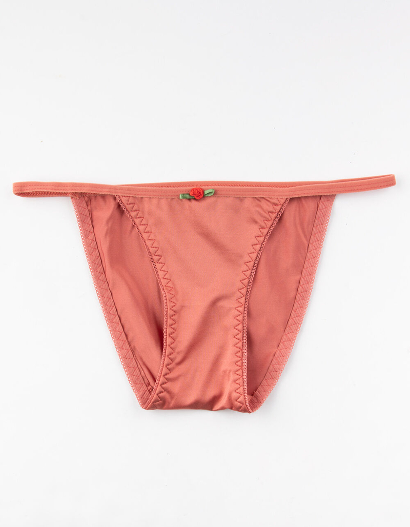 FULL TILT Satin Rust Bikini Panties - RUST - XS | Tillys
