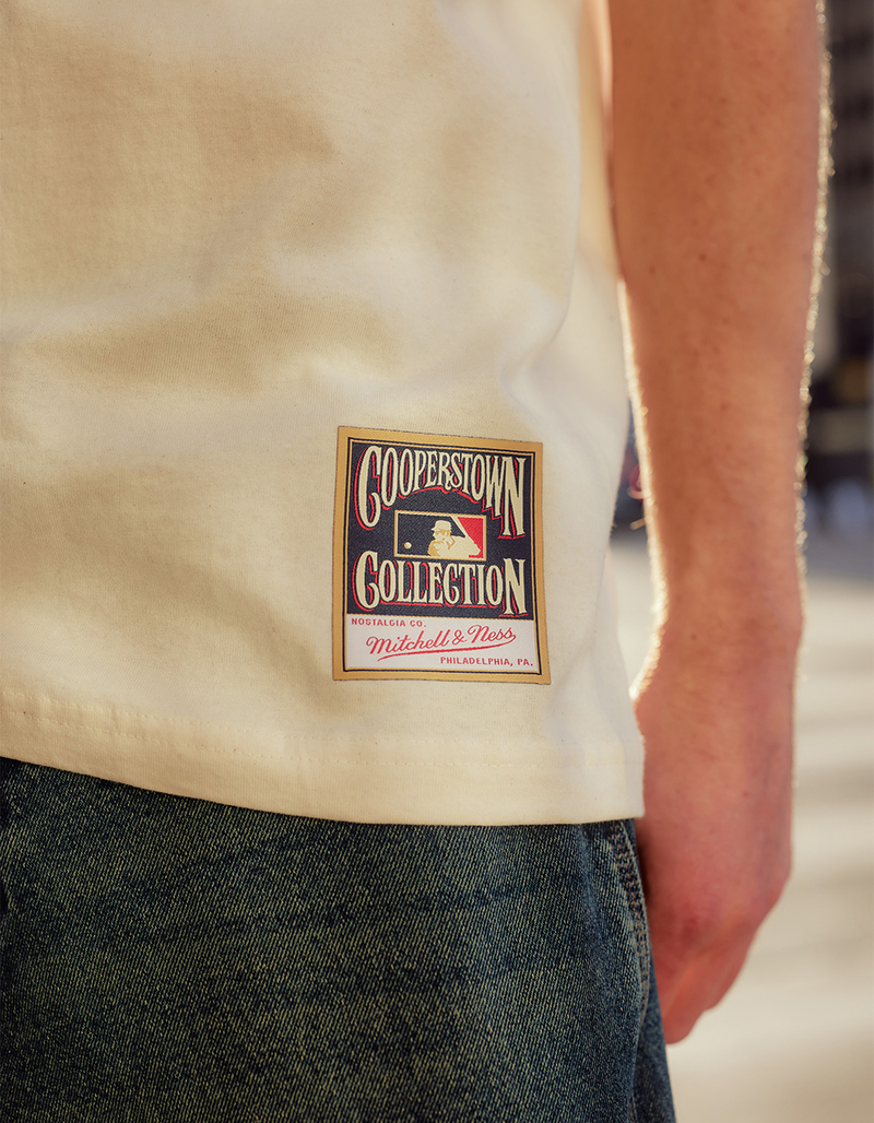 MITCHELL & NESS Los Angeles Dodgers Locker Room Mens Tee - CREAM | Tillys