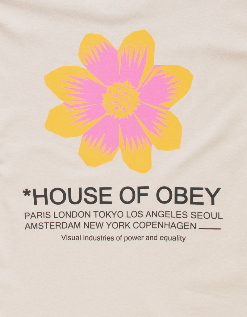 OBEY Flower Paper Cut Mens Tee - PUTTY | Tillys