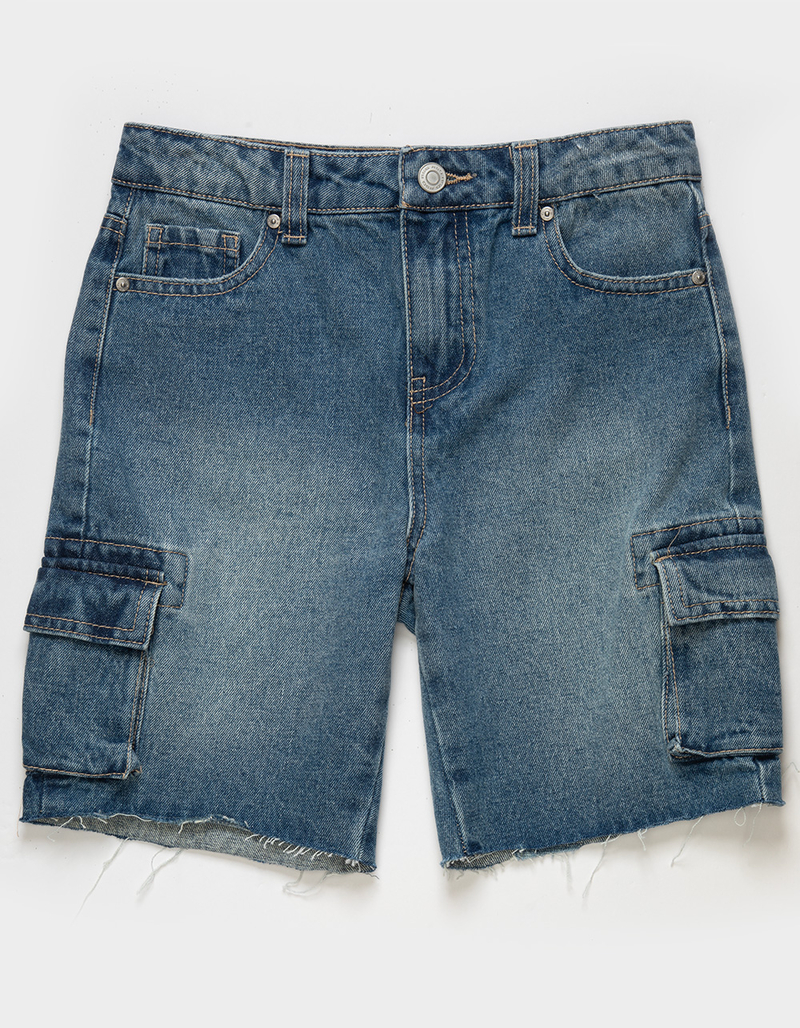 RSQ Girls Cargo Jorts - MEDIUM WASH | Tillys