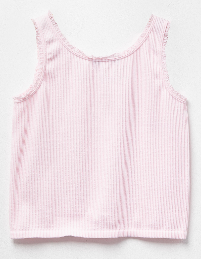 RSQ Girls Picot Trim Tank Top - LIGHT PINK | Tillys