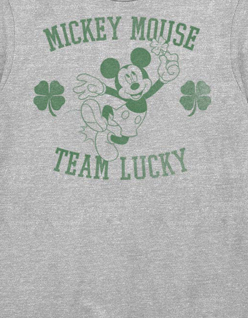 DISNEY Team Lucky Mickey Unisex Tee - HEATHER GRAY - M | Tillys