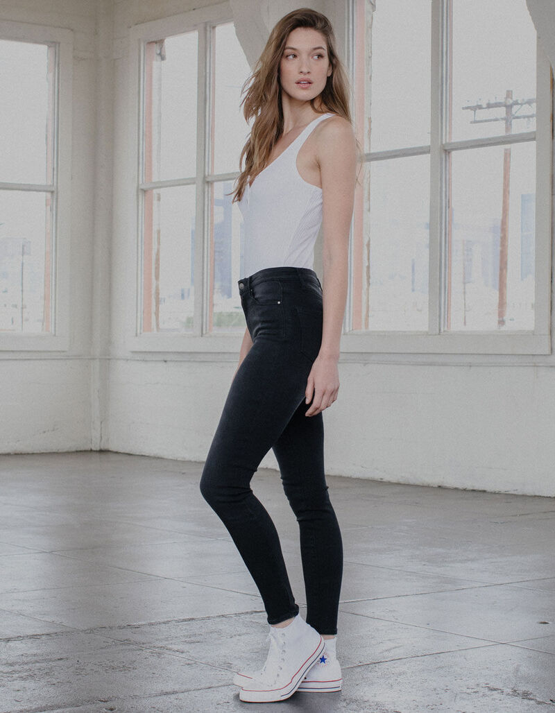 RSQ High Rise Wash Black Womens Jeggings - WSHBK - 350417630