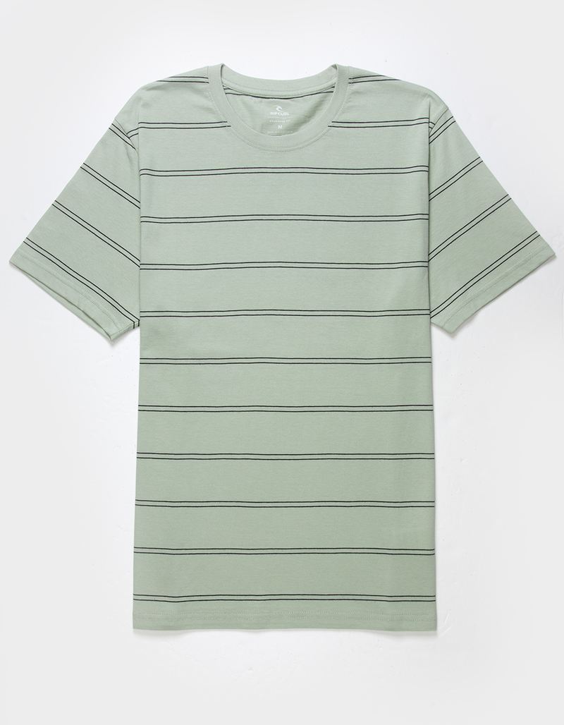 RIP CURL Plain Stripe Mens Tee - SAGE | Tillys