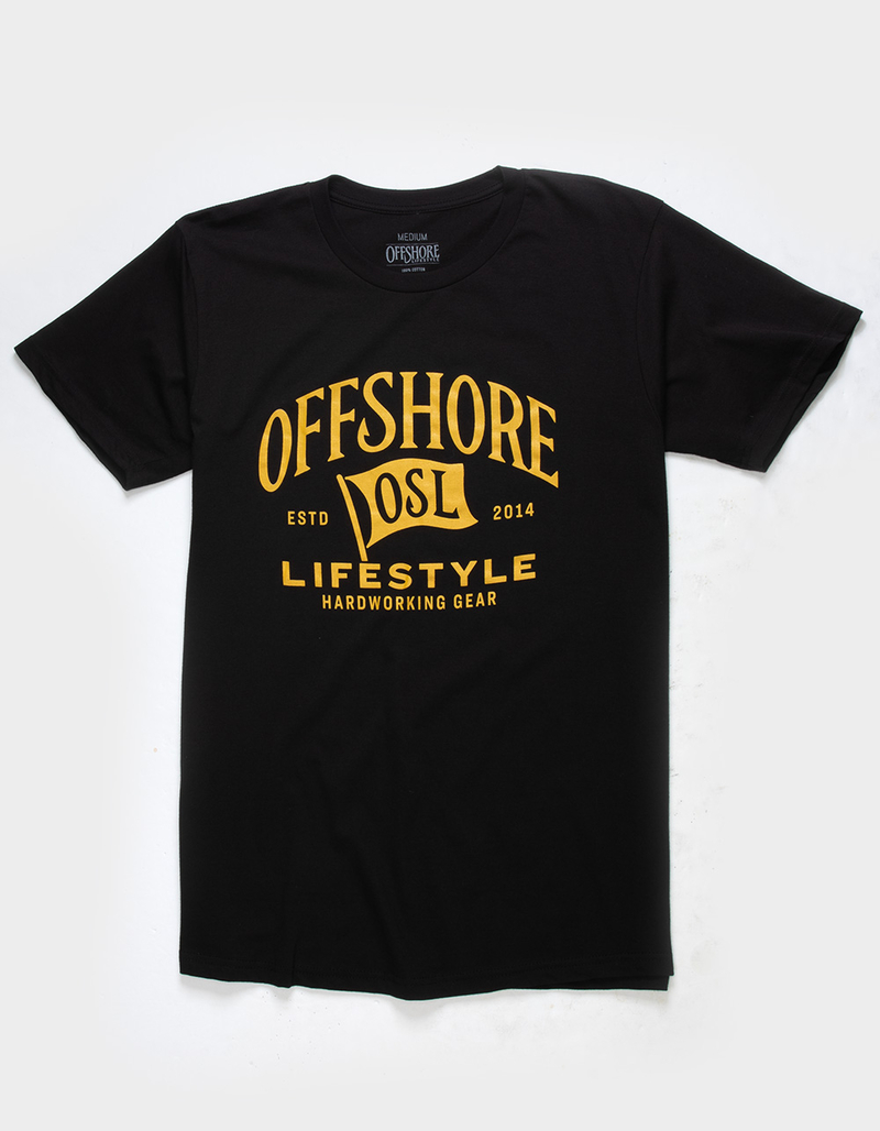 OFFSHORE LIFESTYLE Flag Mens Tee - BLACK - M | Tillys