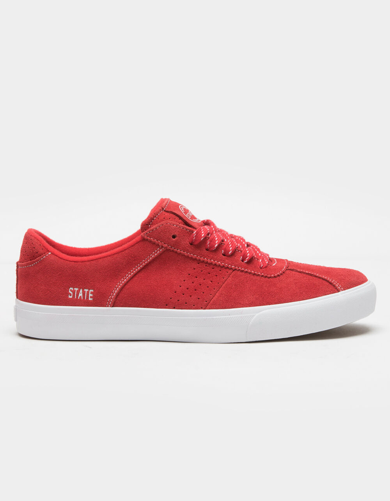 STATE FOOTWEAR Leland Mens Suede Shoes - RED | Tillys