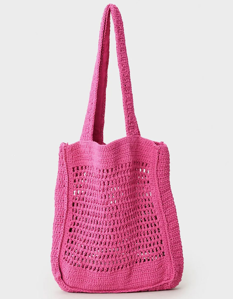 RIP CURL Holiday Crochet 8L Tote Bag - PINK - ONE SIZE | Tillys
