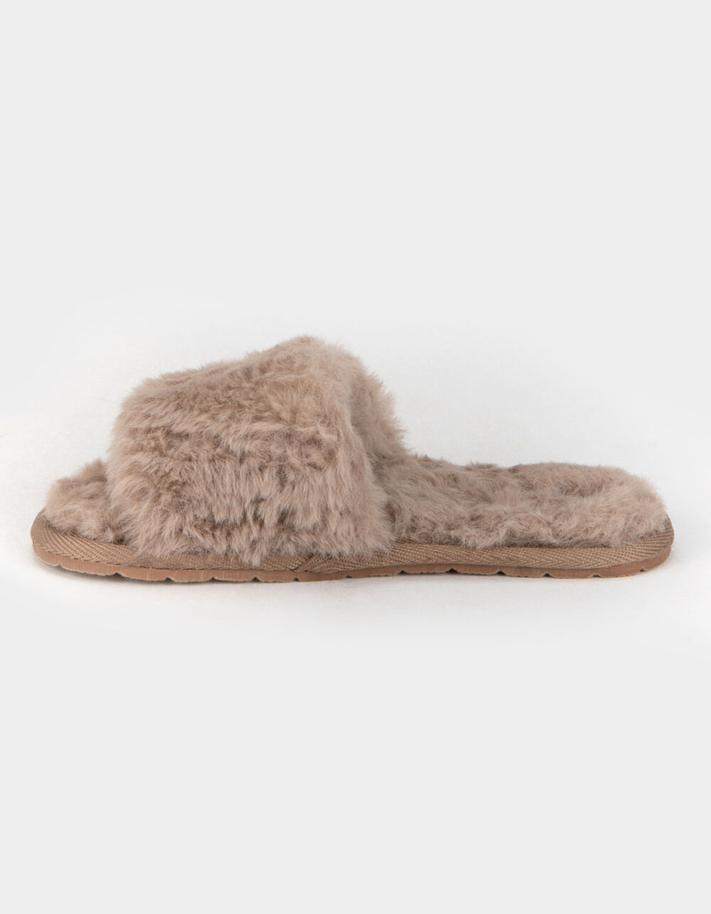 LUCKY TOP Faux Fur Girls Taupe Slippers - TAUPE - 3 | Tillys