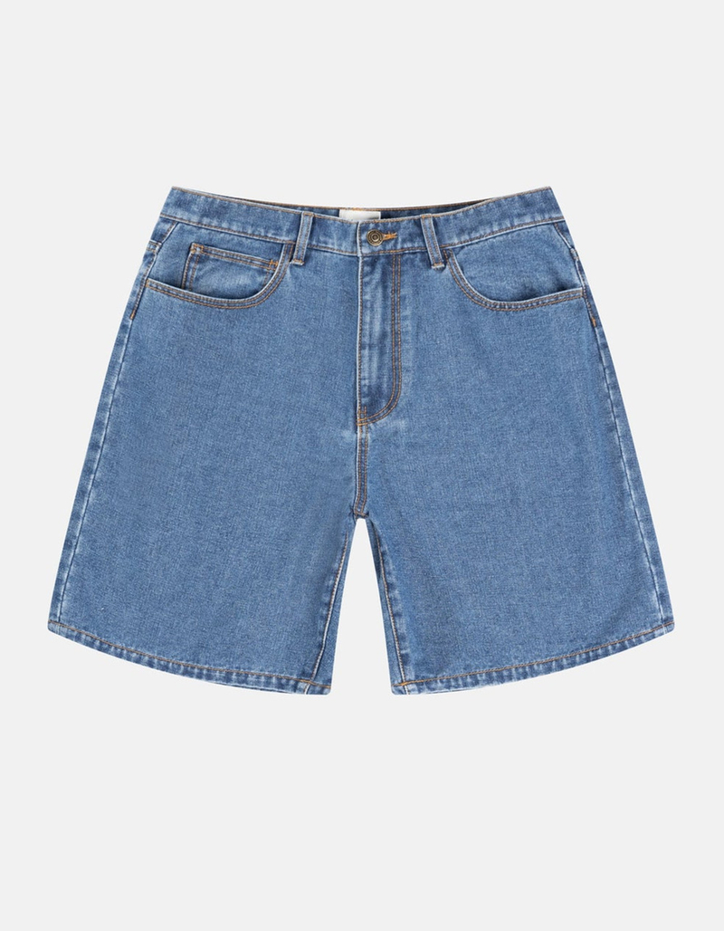 RHYTHM Turnback Mens Denim Shorts - DRK BLUE/AQUA | Tillys