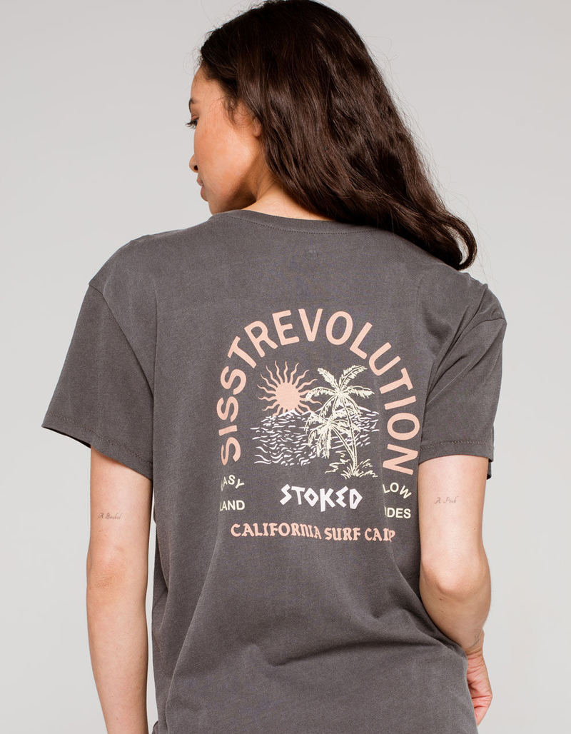 SISSTREVOLUTION Surf Camp Womens Tee - WASH BLACK - S | Tillys