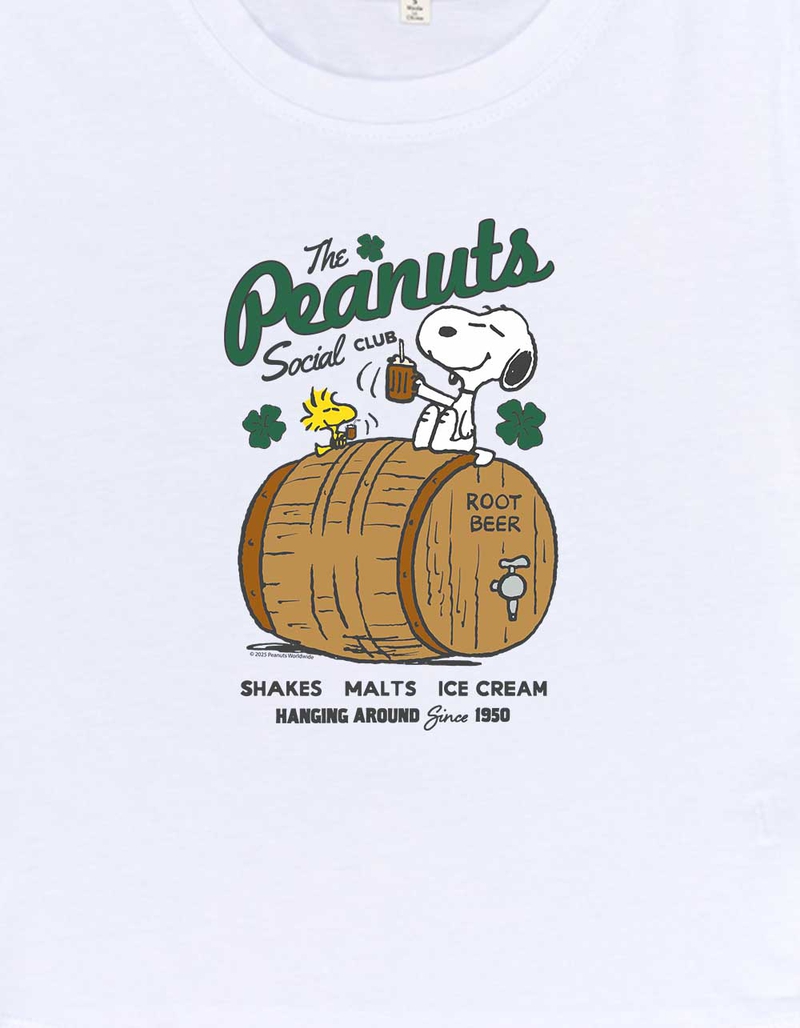PEANUTS Social Club Clovers Womens Baby Tee - WHITE - S | Tillys