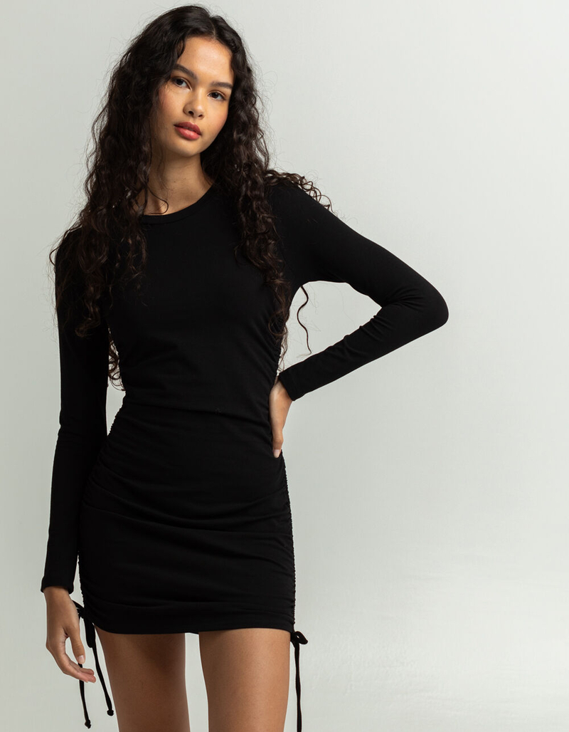 FULL TILT Cinch Side Bodycon Dress - BLACK | Tillys