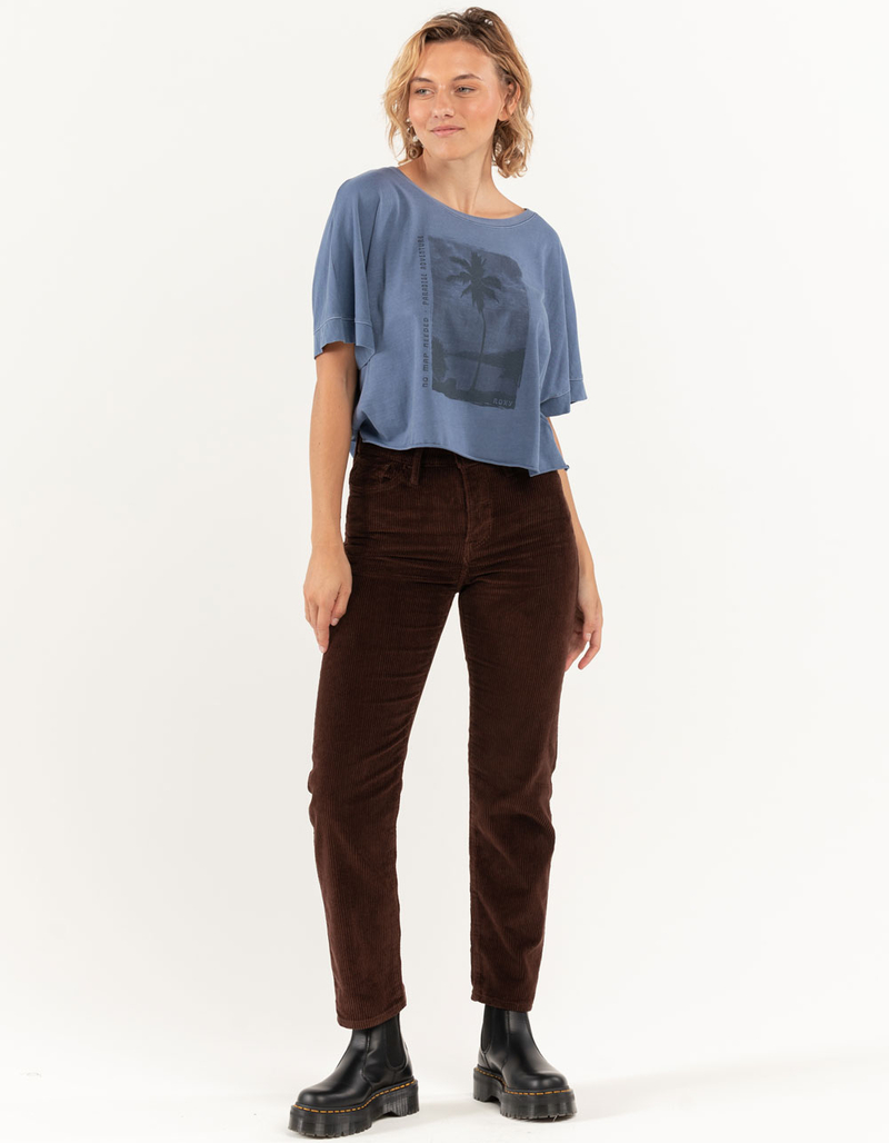 ROXY Palm Map Womens Crop Tee - BLUE | Tillys